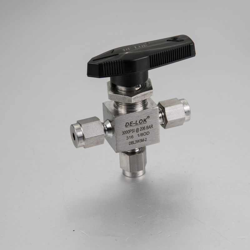 Instrument 3 Way Ball Valve OD End - Buy 3 Way Ball Valve, stainless ...